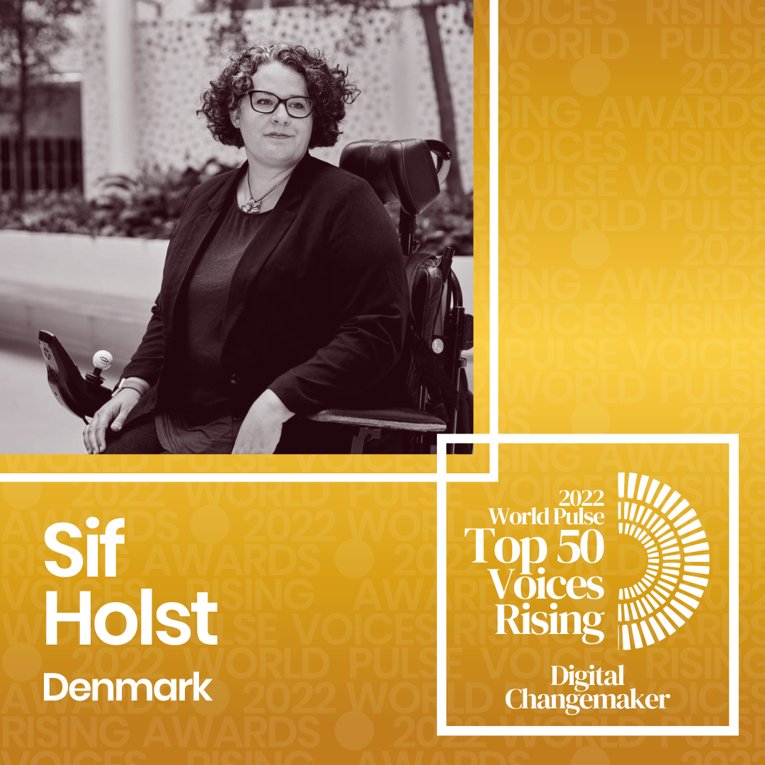 Sif Holst honored by WorldPulse as Top 50 Voices Rising. - Sif Holst